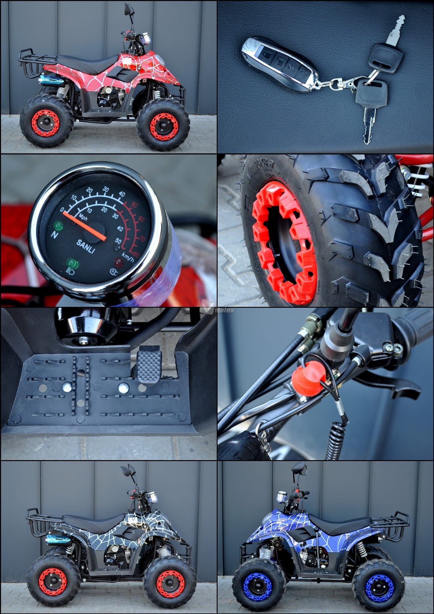 Quad Beretta Spider 125cc 7" automat VISATEX - Skutery, Motocykle ...